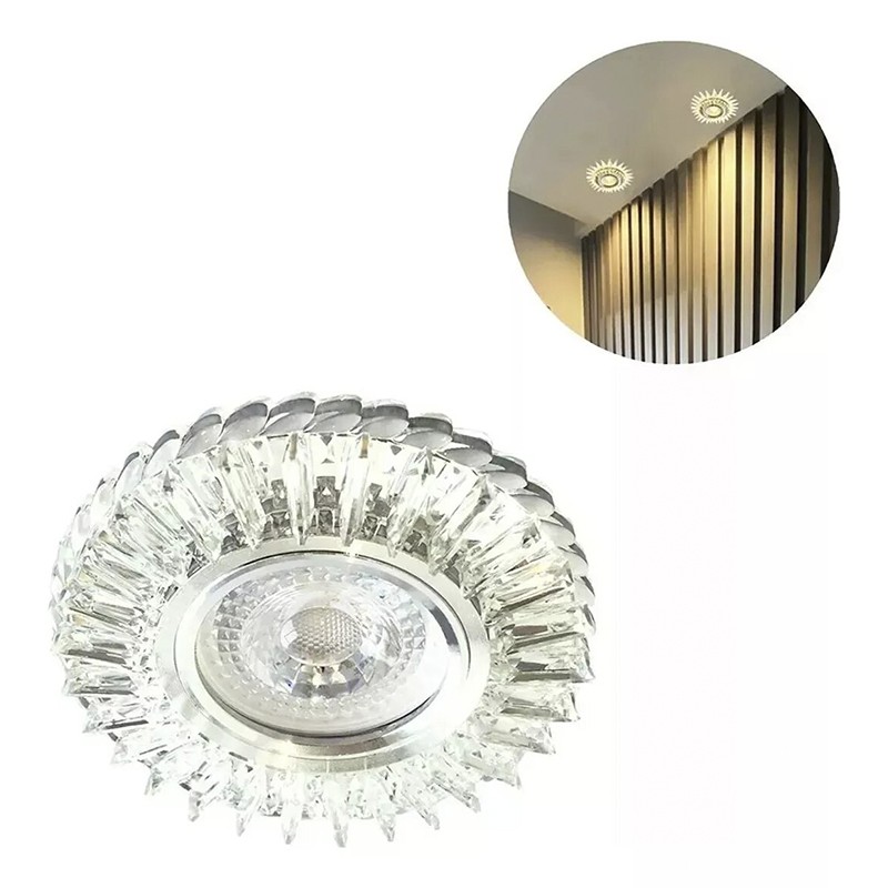 Spot Redondo Embutir Led Integrado Nas Bordas 3000K Lup67 :: Acende a Luz